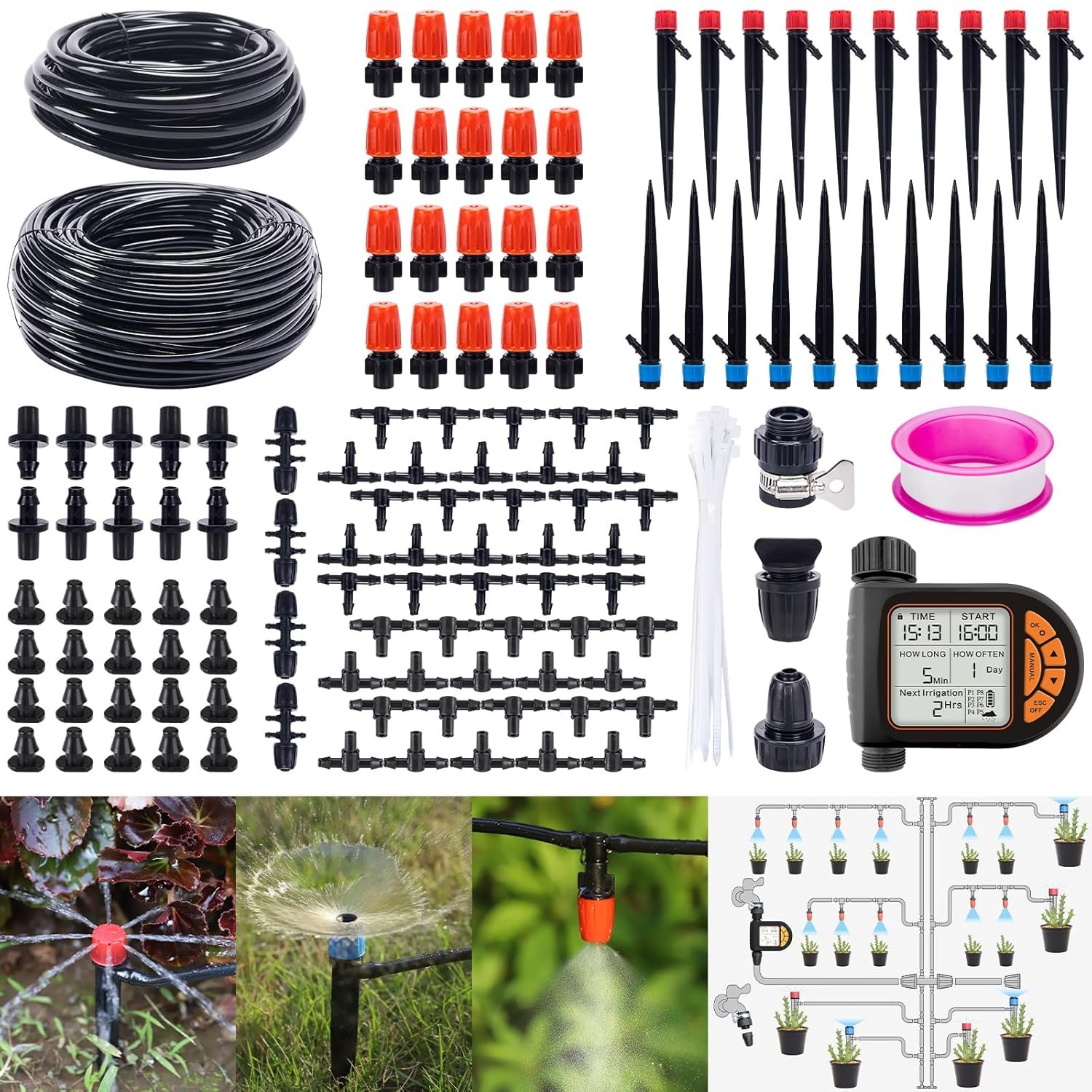 Automatic Drip Irrigation System Kit Garden Buyers Web Automatic Drip Irrigation System Kit Garden Buyers Web